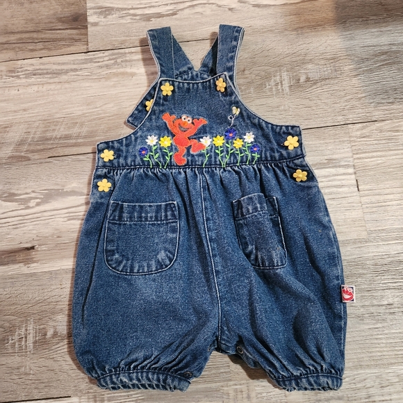 Sesame Street | Bottoms | Vintage Elmo Sesame Street Vtg Infant Denim ...